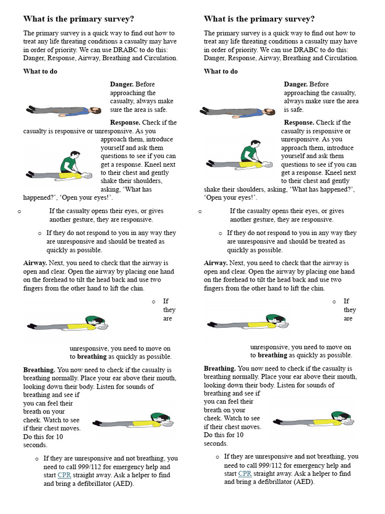 What Is The Primary Survey | PDF | Clinical Medicine | Health Care