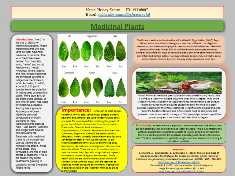 Medicinal Plants: Uses and Benefits | PDF | Traditional Medicine | Medicine