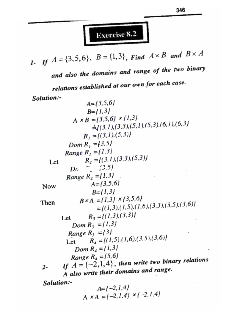 9th Punjab Board General Math Notes 8.2 | PDF