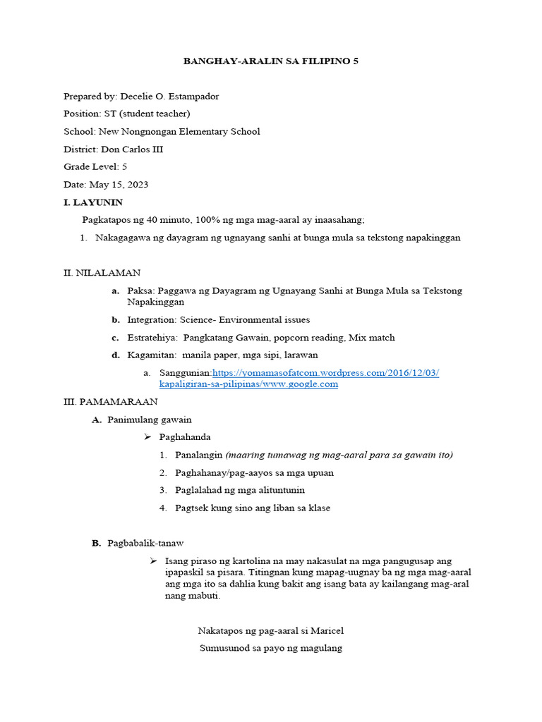 Grade 5 Math DLP | PDF