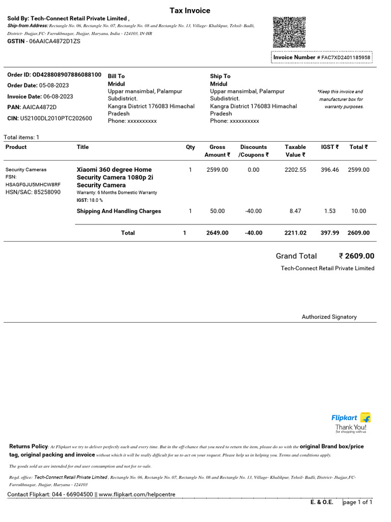 Bill of Camera | PDF | Economies | Taxes Bill of Camera | PDF | Economies | Taxes