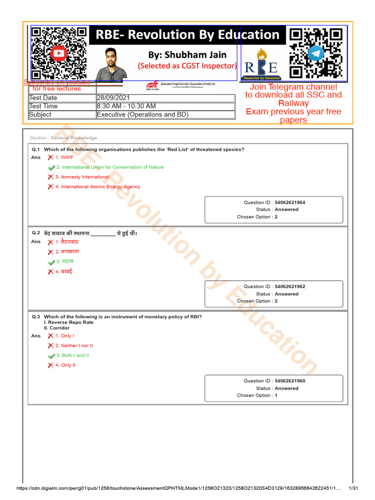 28 Sep - Shift 1 - Exe Operations and BD (H) | PDF