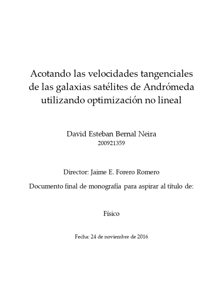proyecto de andromeda | PDF | Optimización Matemática | Ecuaciones