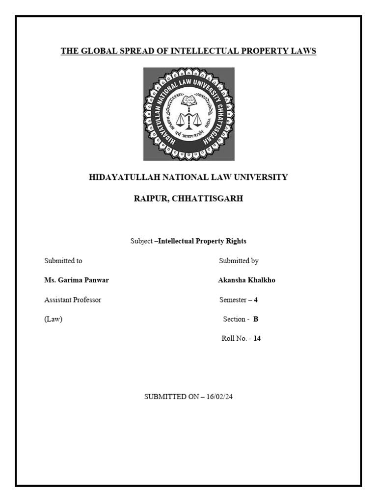 Global Intellectual Property Law Trends | PDF