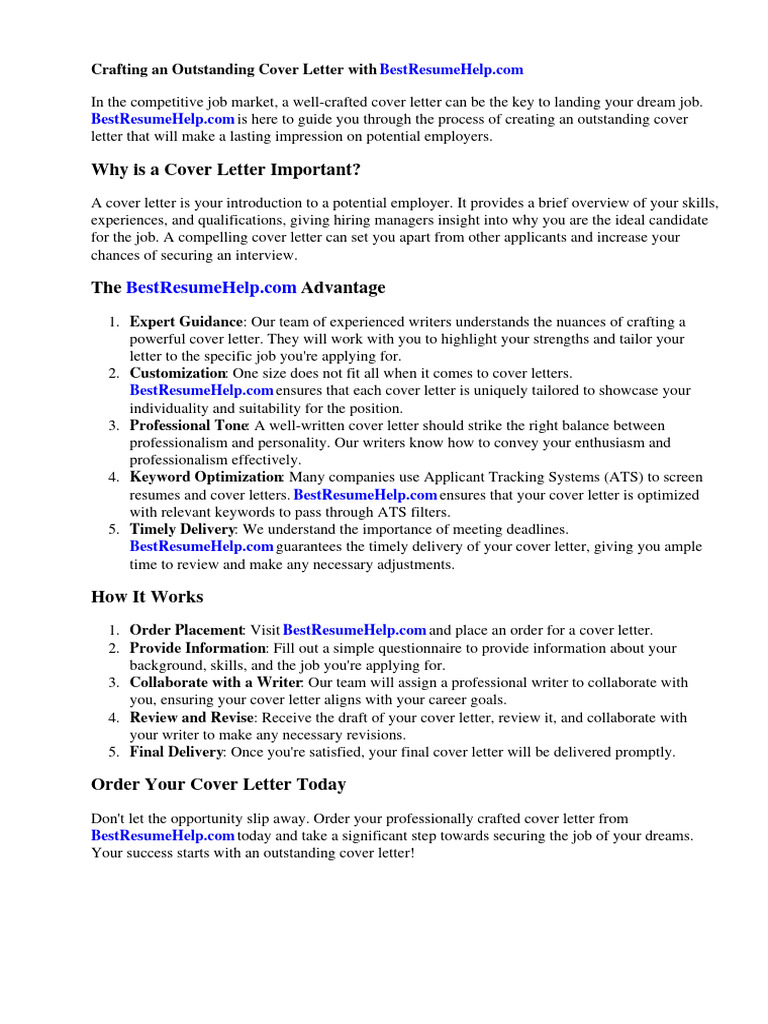 Cover Letter Faq | PDF
