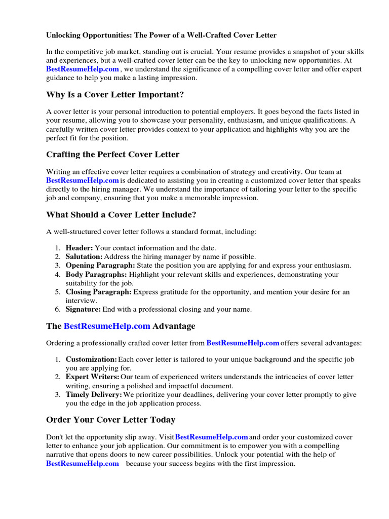 Whats A Cover Letter | PDF | Résumé | Recruitment
