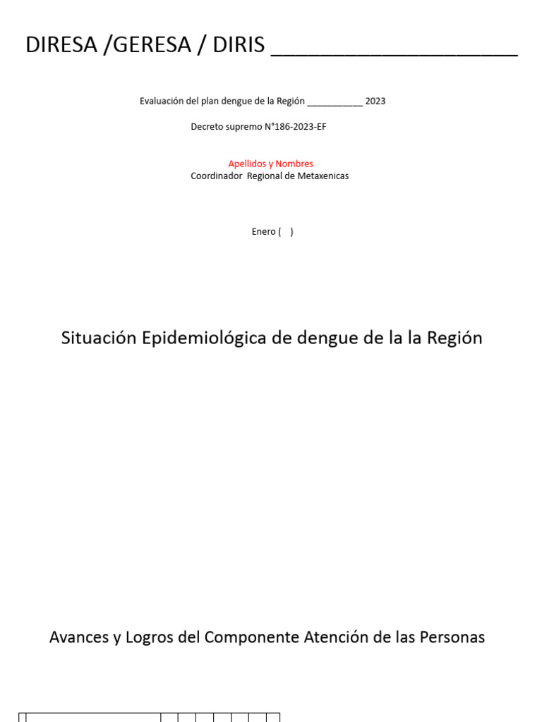 Diresa /geresa / Diris | PDF