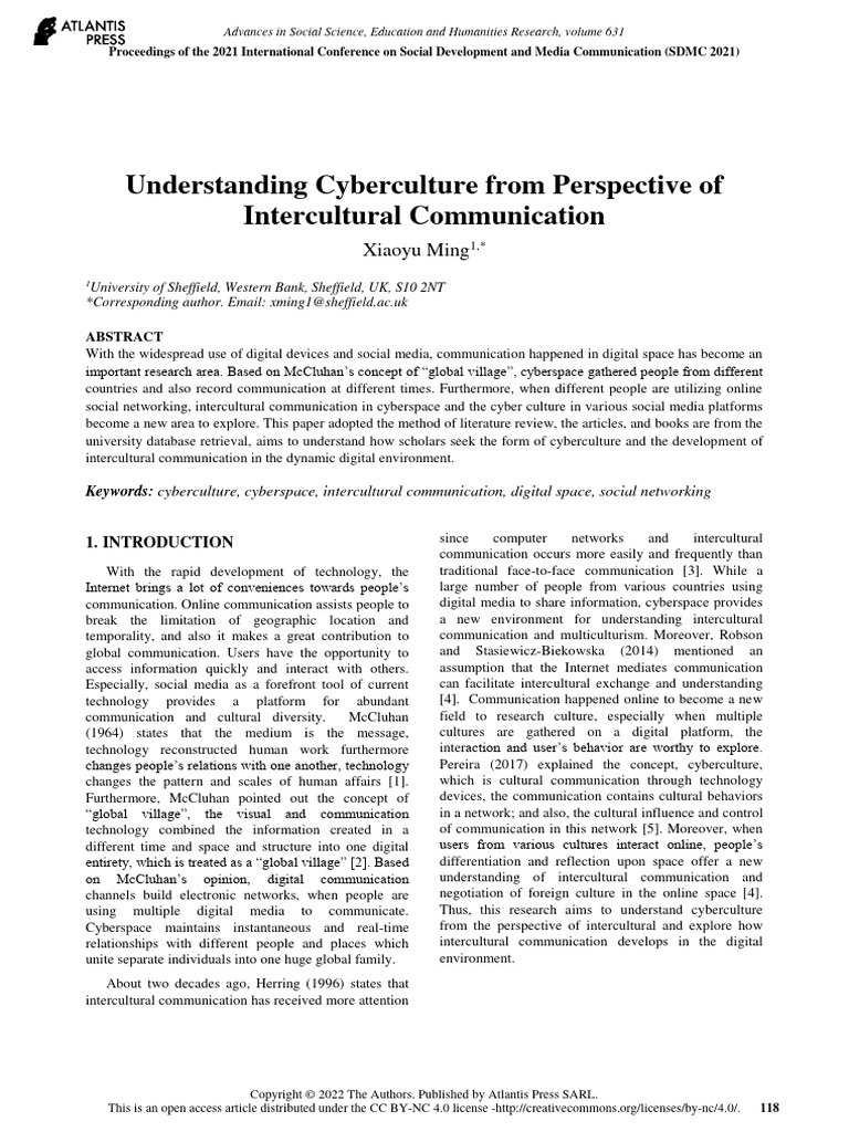Understanding Cyberculture From Perspective of Intercultural Communication | PDF | Cyberspace ...