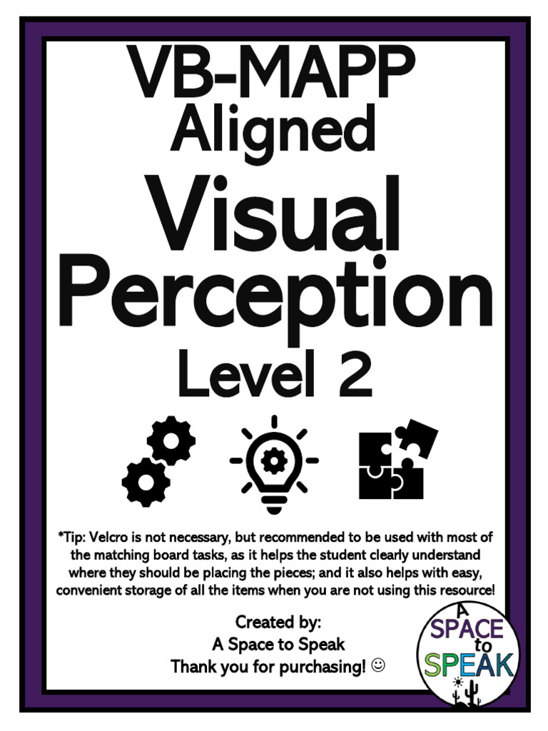 3 - VB-MAPP Aligned Visual Perceptual Level 2 | Download Free PDF ...