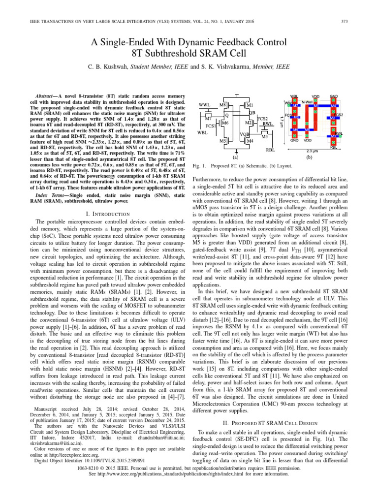 Reference 3 | PDF | Mosfet | Random Access Memory