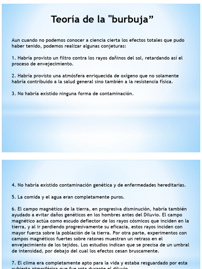 Teoria de la Burbuja | PDF