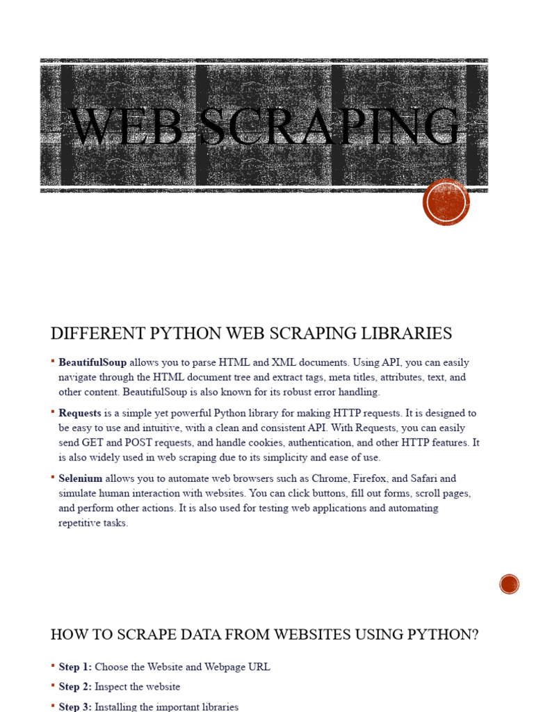 Web Scraping | Download Free PDF | World Wide Web | Internet & Web