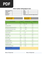 Drinking Water Test Report | PDF | Bacteria | Chemical Compounds