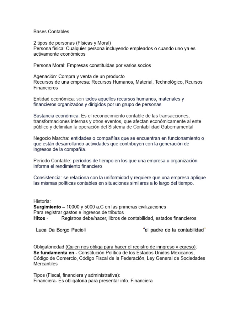 Bases Contables (EBC) | PDF