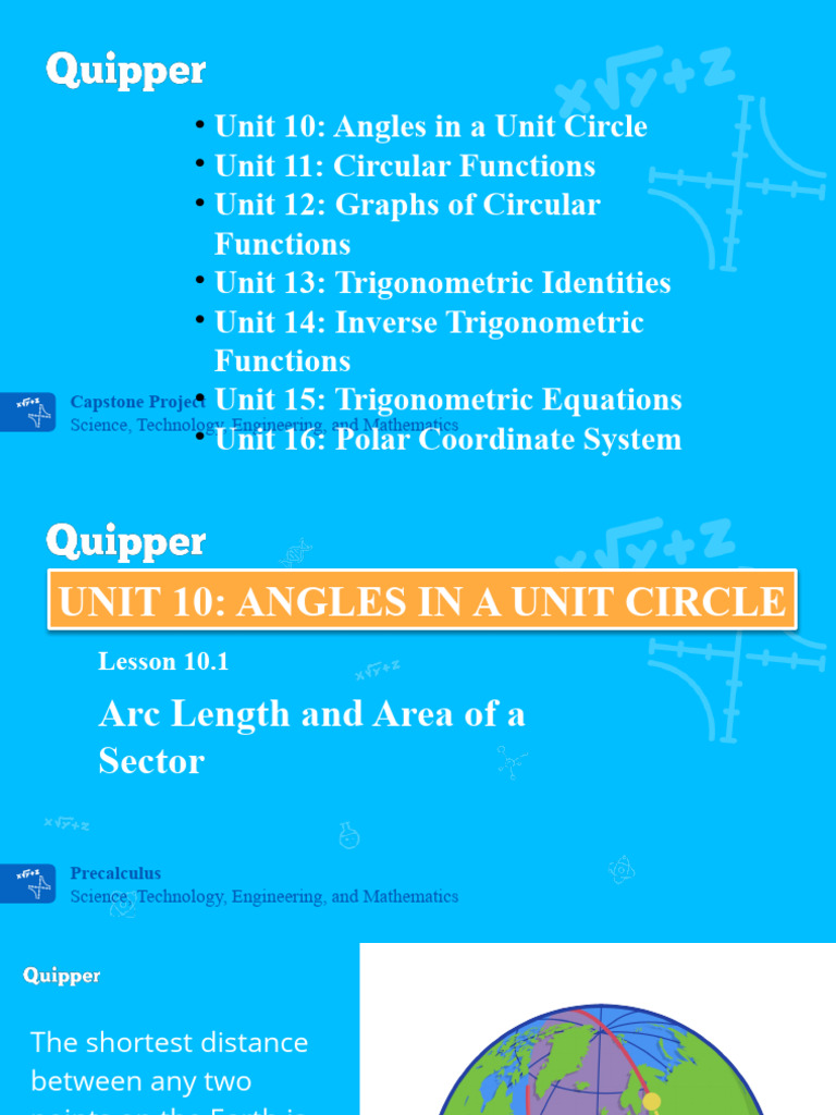 Arc Length and Area of A Sector | PDF | Area | Circle