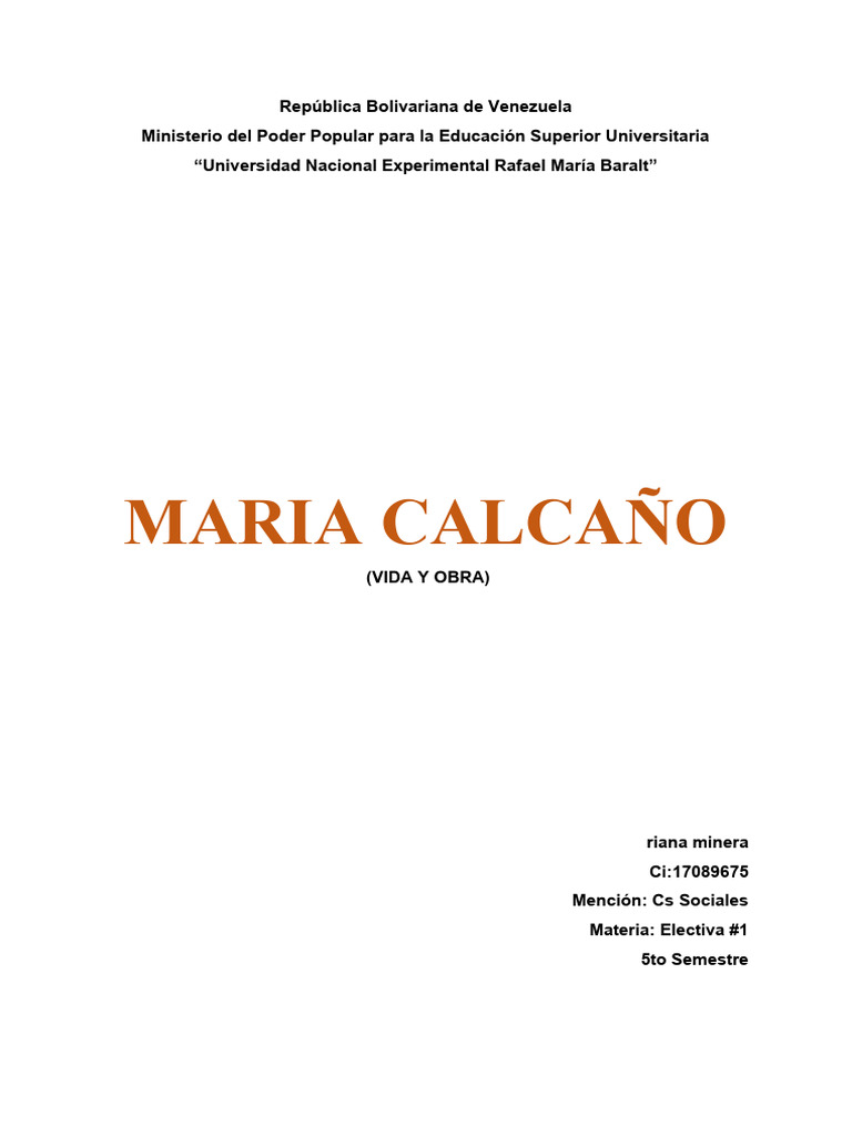Maria Calcaño (Iriana) | PDF
