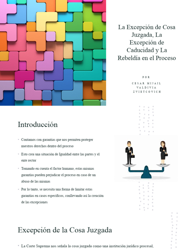 La Excepción de Cosa Juzgada, La Excepción - JROZDT | Descargar gratis ...