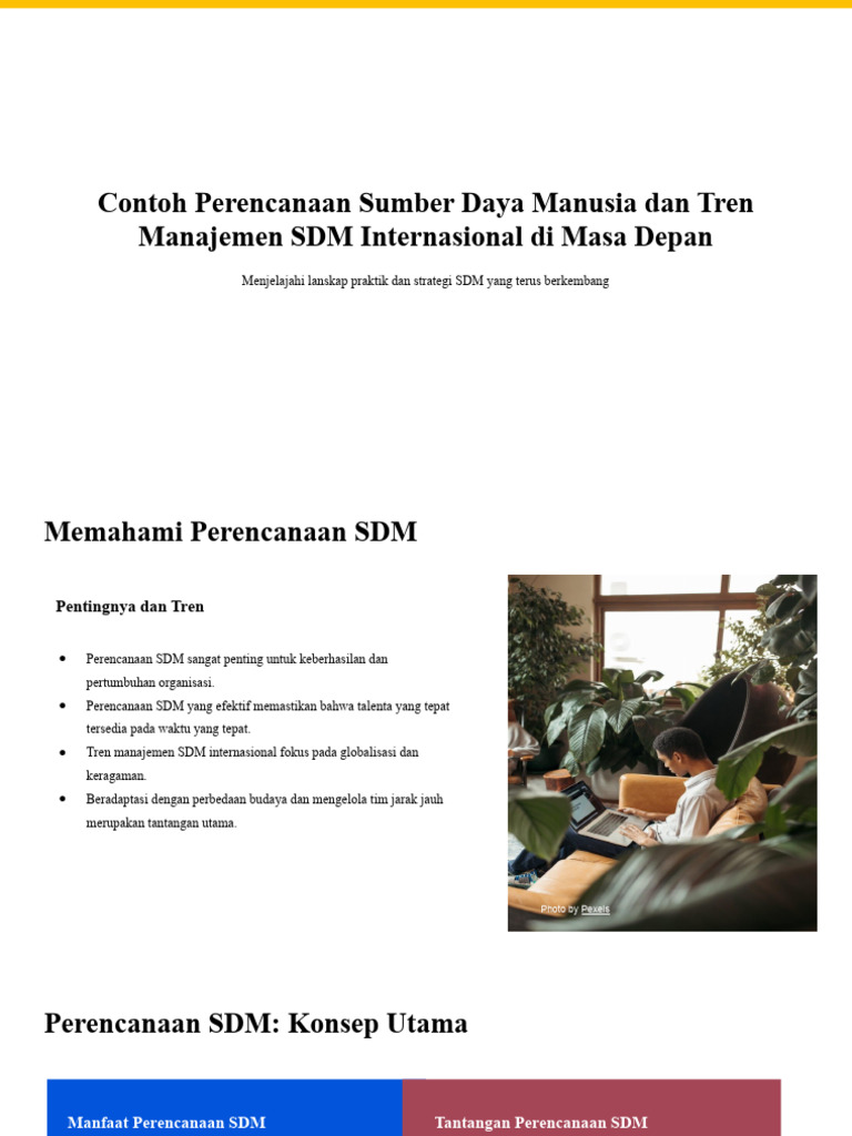Contoh Perencanaan SDM Efektif | PDF | Karier & Perkembangan