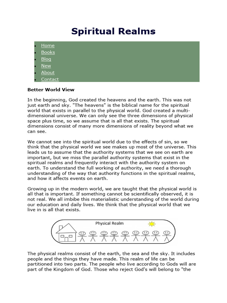 Spiritual Realms | PDF | Jesus | Elijah