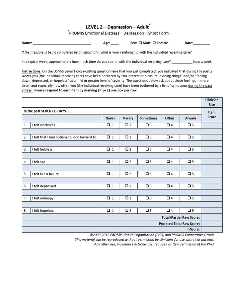 Screening For Depression | PDF | Depression (Mood) | Diseases And Disorders