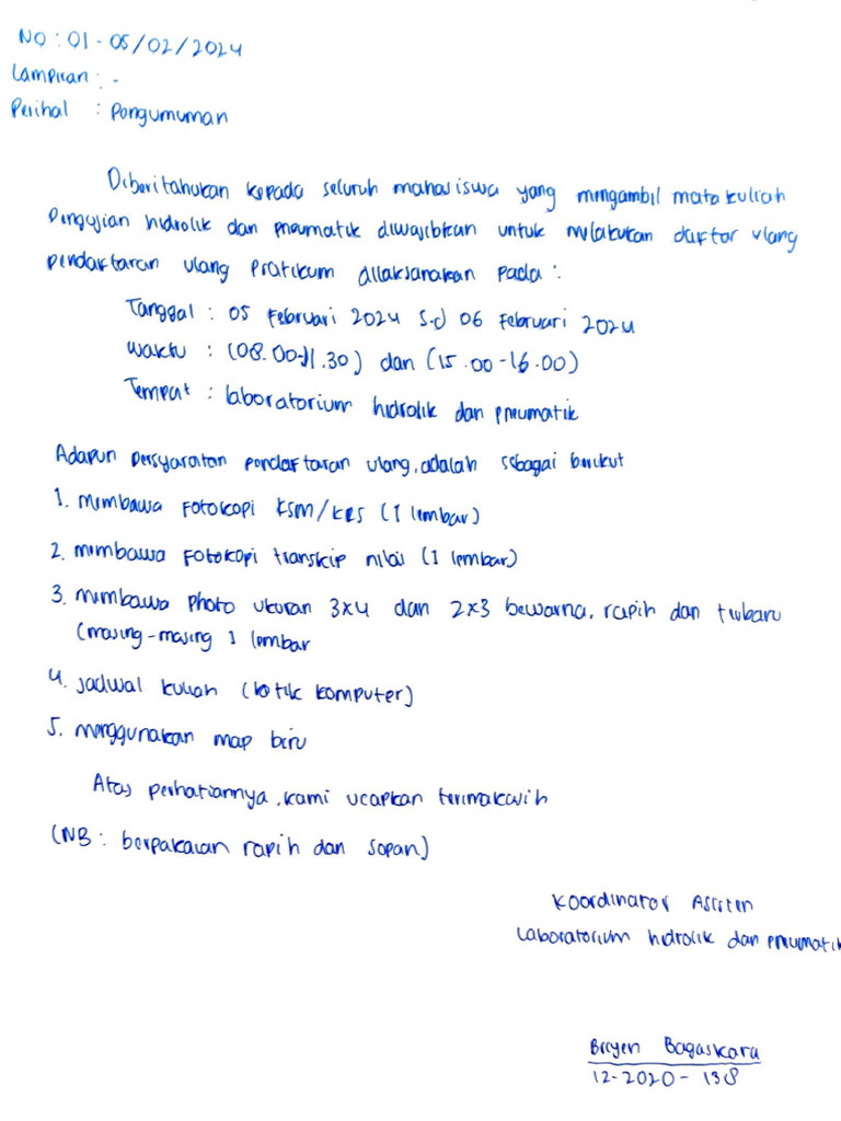 Pengumuman Lab HPC | PDF