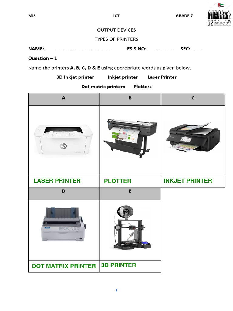Ict 6 | PDF | Printer (Computing) | Office Work