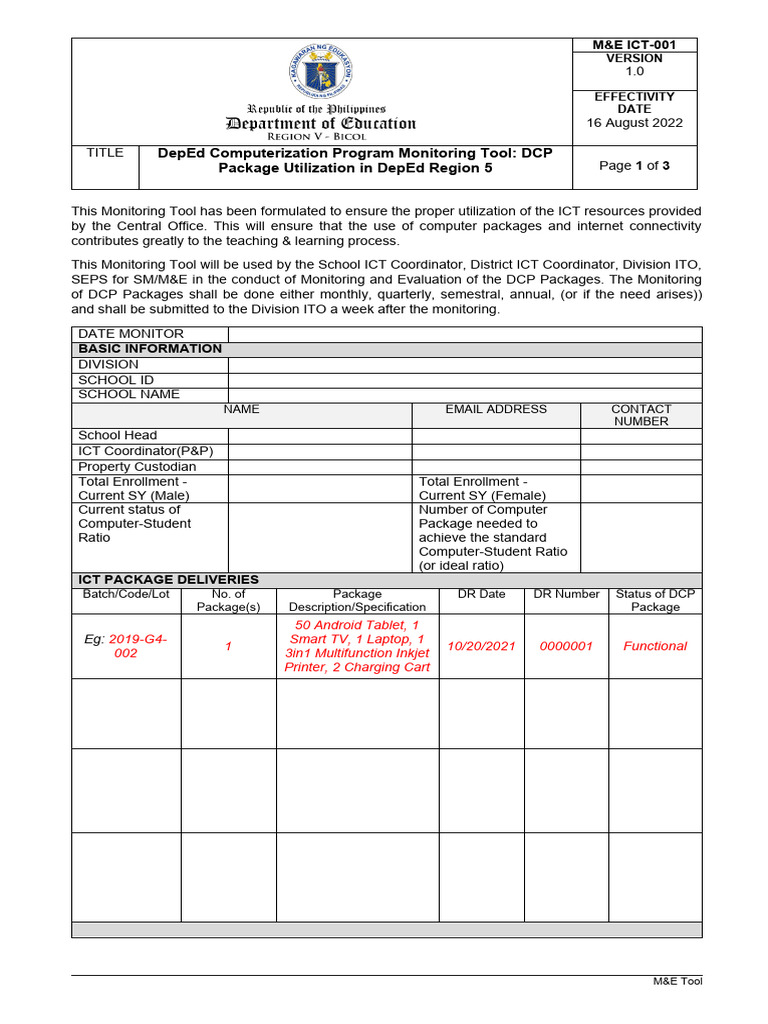 DCP Monitoring Tool | PDF | Internet | Laboratories