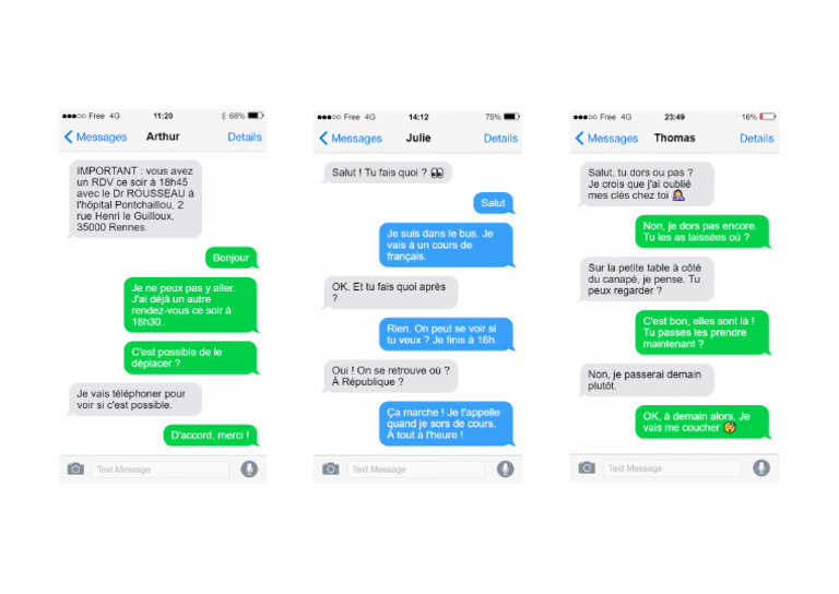 Conversations SMS | PDF