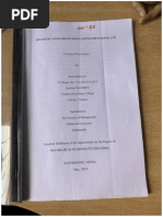 BBS 4th Year Proposal Sample | PDF | Data | Banks