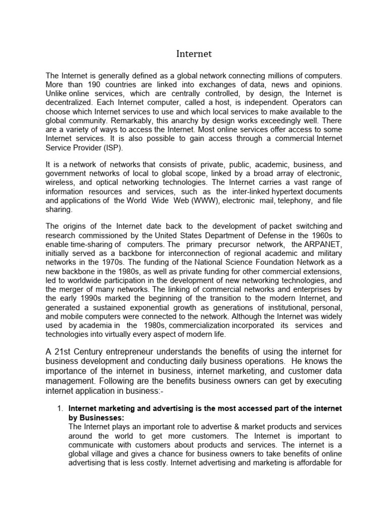 Internet | PDF | Internet | Internet Protocols