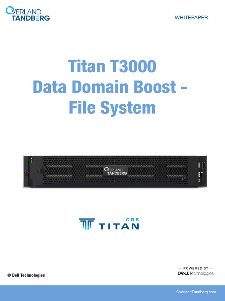 Titan T3000 Boost FS Deployment and Configuration Whitepaper | PDF ...