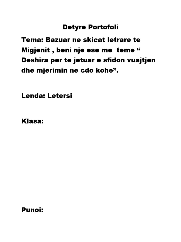 Ese Deshira Per Te Jetuar... | PDF