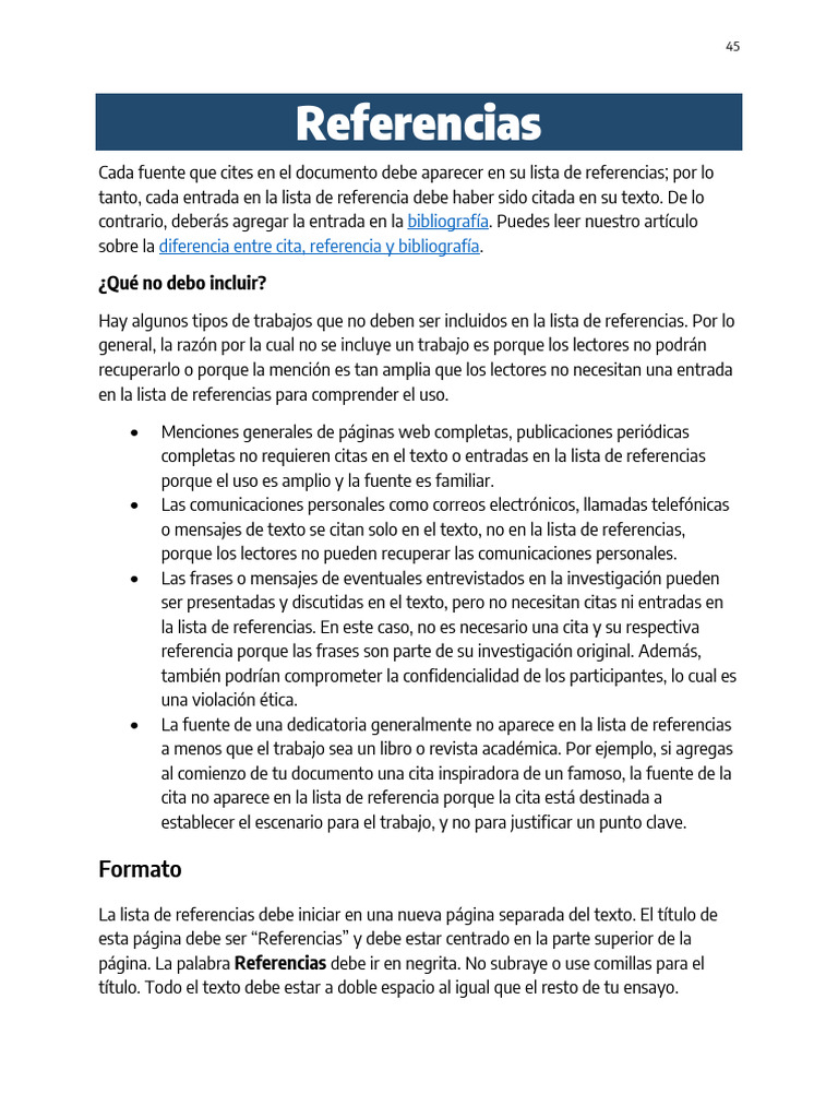 Guia Normas APA 7ma Edicion 45 54 | PDF | Bibliografía | Estilo apa