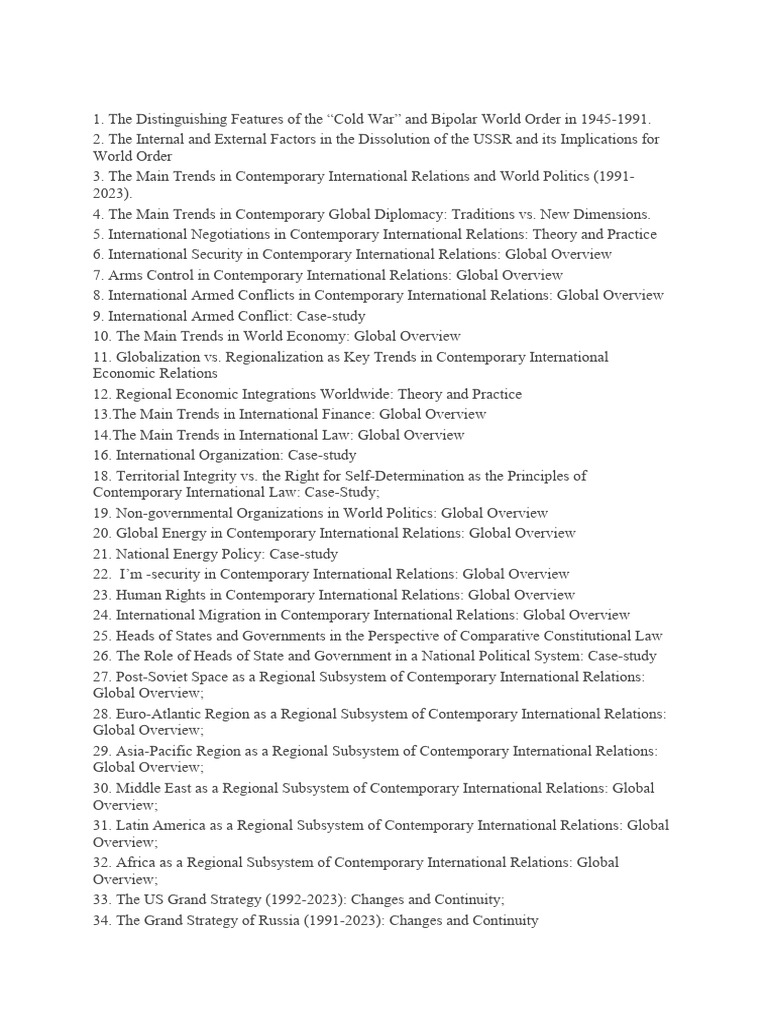 Alternative Version GOS Exam | PDF | Arms Control | Diplomacy