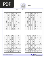 2x2 Sudoku Printable | PDF