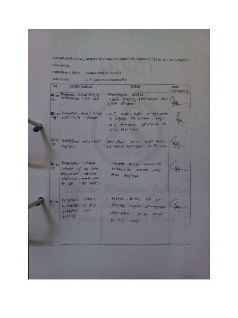 Contoh Uji Ukom Pati | PDF