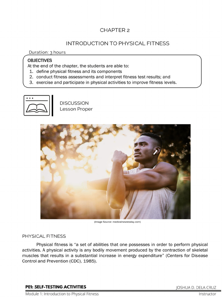 PATHFit 1 - Chapter 2 - Introduction To Physical Fitness | PDF