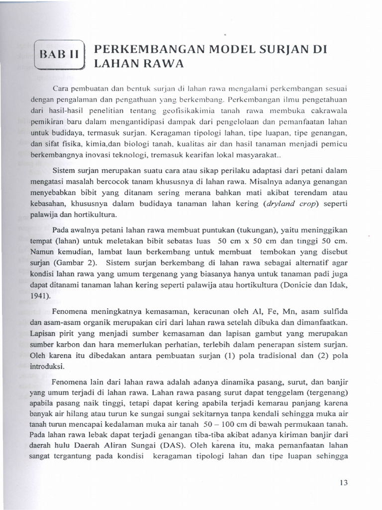 Model Surjan di Lahan Rawa | PDF