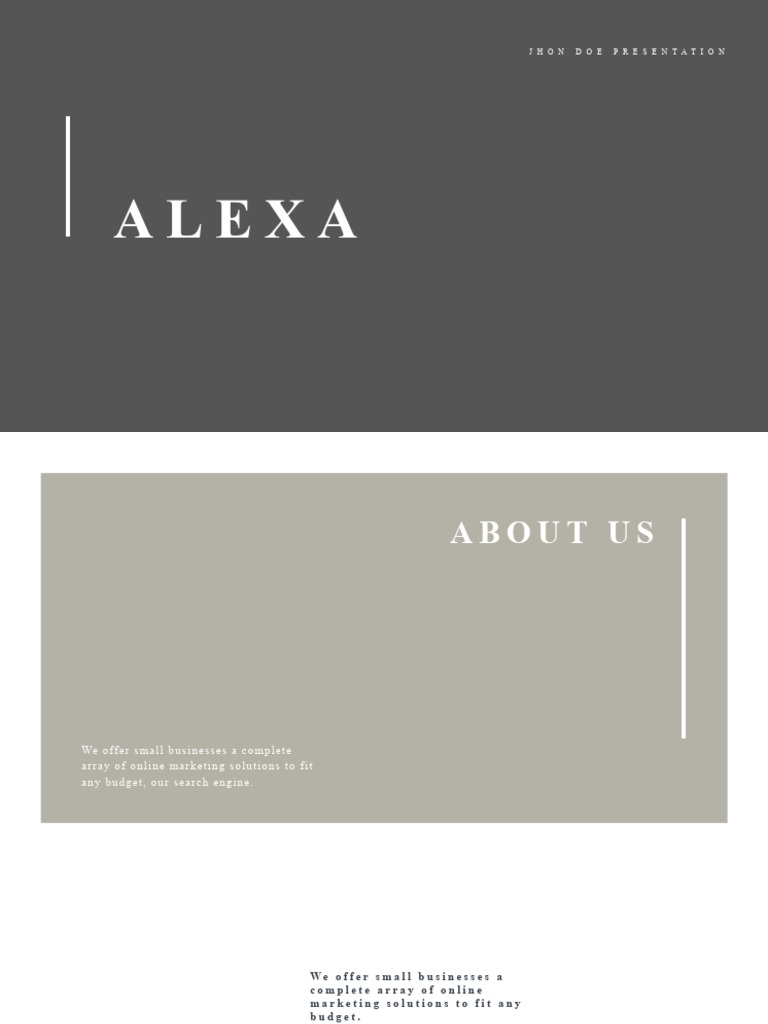 Alexa PowerPoint Template Light | PDF | Business | Mass Media