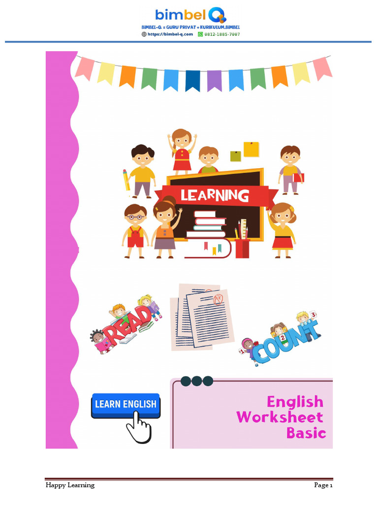 Level 1 English Worksheets for Beginners | PDF | Indonesian Language ...