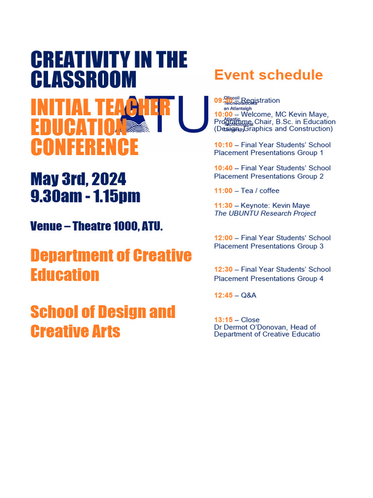 Creative Education Conference 2024 | PDF