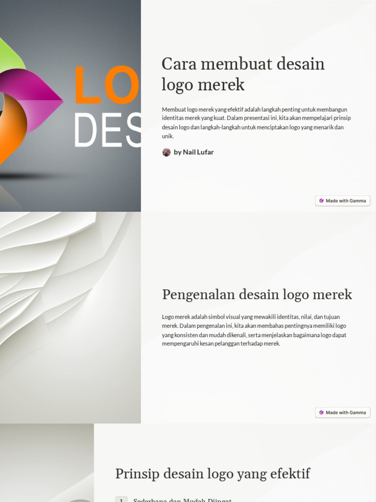 Panduan Desain Logo Merek Efektif | PDF