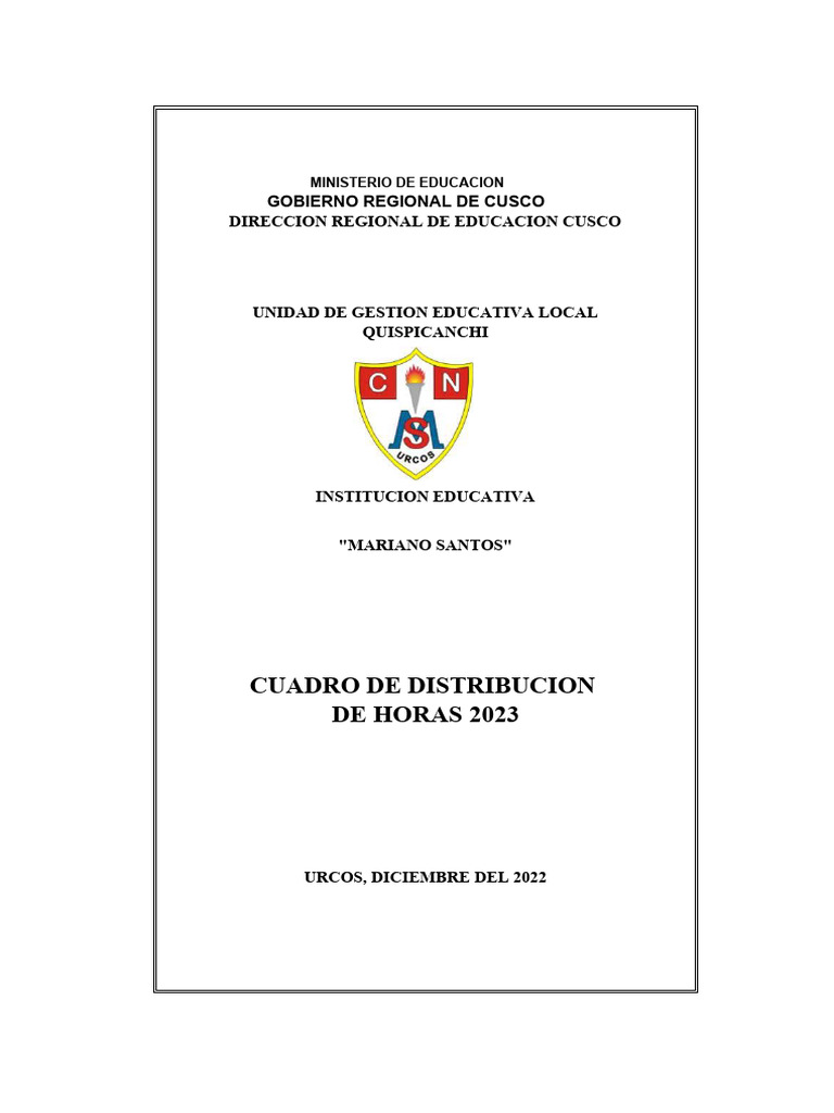 Formato 1 - CDH Modelo - 2023 | PDF | Enseñando | Cognición