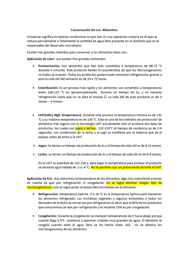 Notas de Tecnología de Los Alimentos 30-11-2023 | PDF | Alimentos | Nutrición