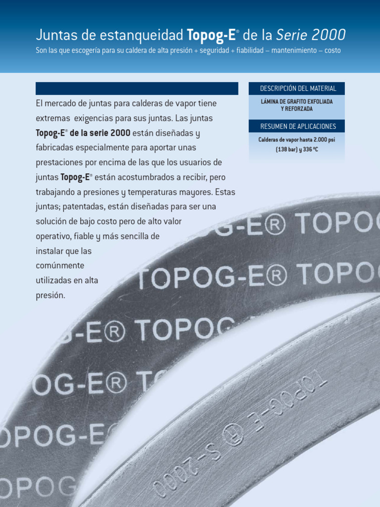 TOPOG-E Series-2000 - Esp | PDF | Ingeniería mecánica | Materiales