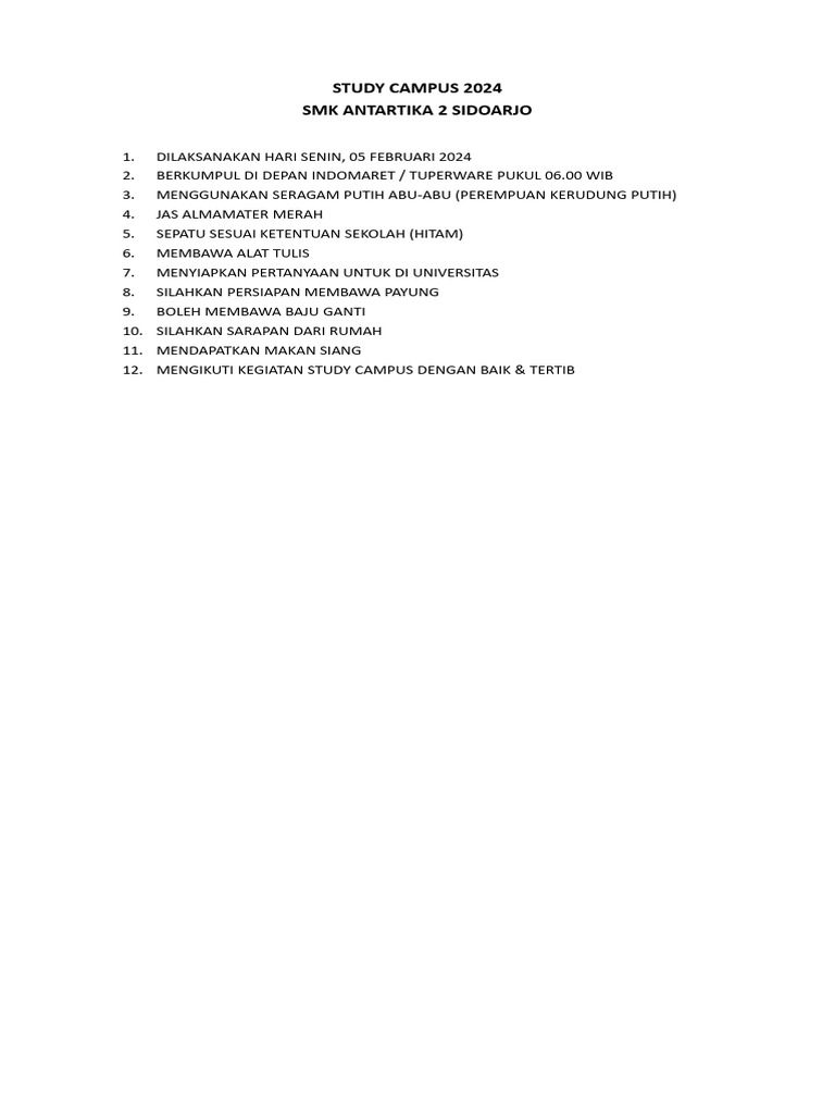 Formulir Campus | PDF