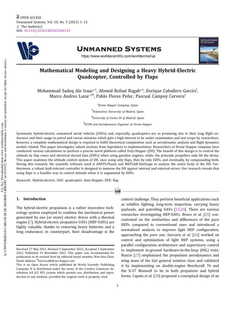 Math Modelling Paper | PDF | Quadcopter | Unmanned Aerial Vehicle
