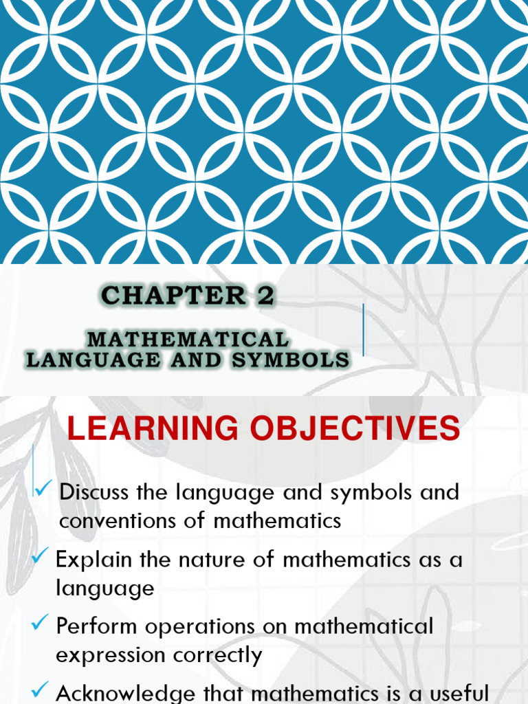Chap 2. The Language of Mathematics | PDF | Variable (Mathematics) | Mathematics