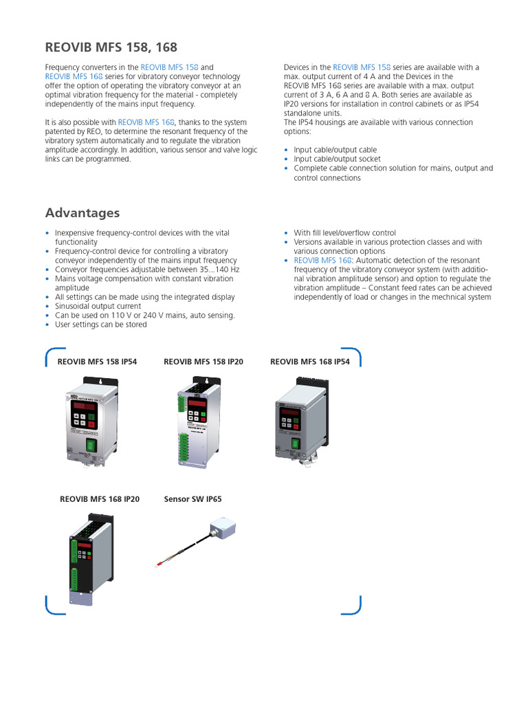 Reovib MFS 158 168 1 | PDF | Mains Electricity | Resonance