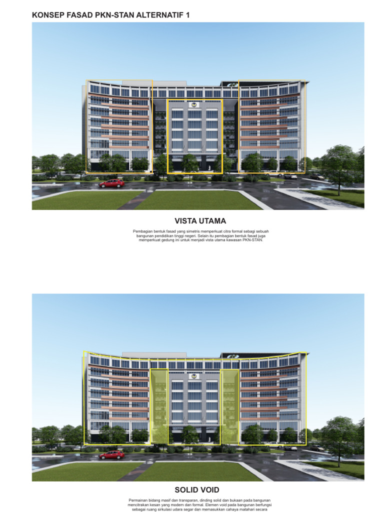 Konsep Fasad Bangunan STAN Sektor 7 | PDF